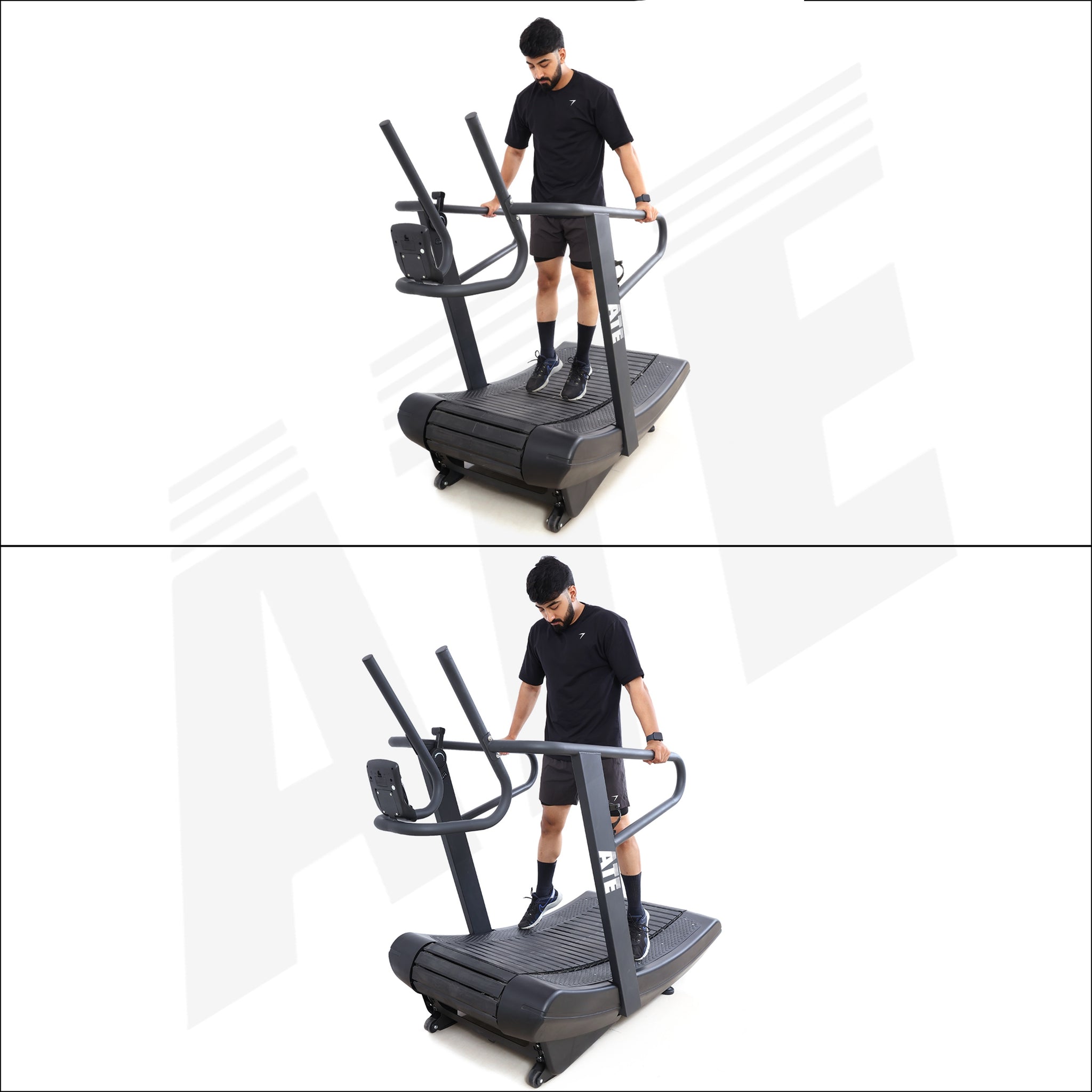 ATE Curved Manual Treadmill: Premium Non-Motor Treadmill for Intense ...