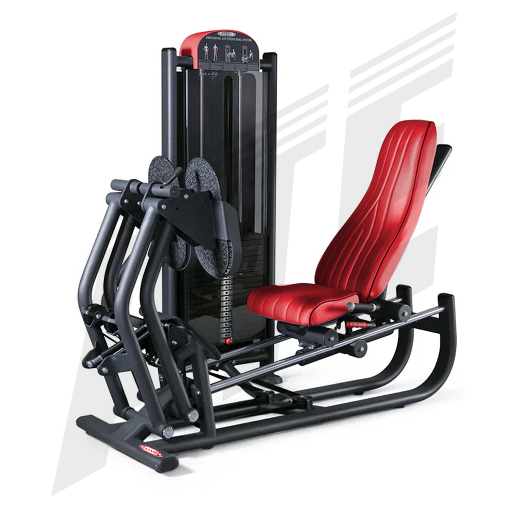 Dual System Horizontal Leg Press - Pin Loaded Strength Machines ...