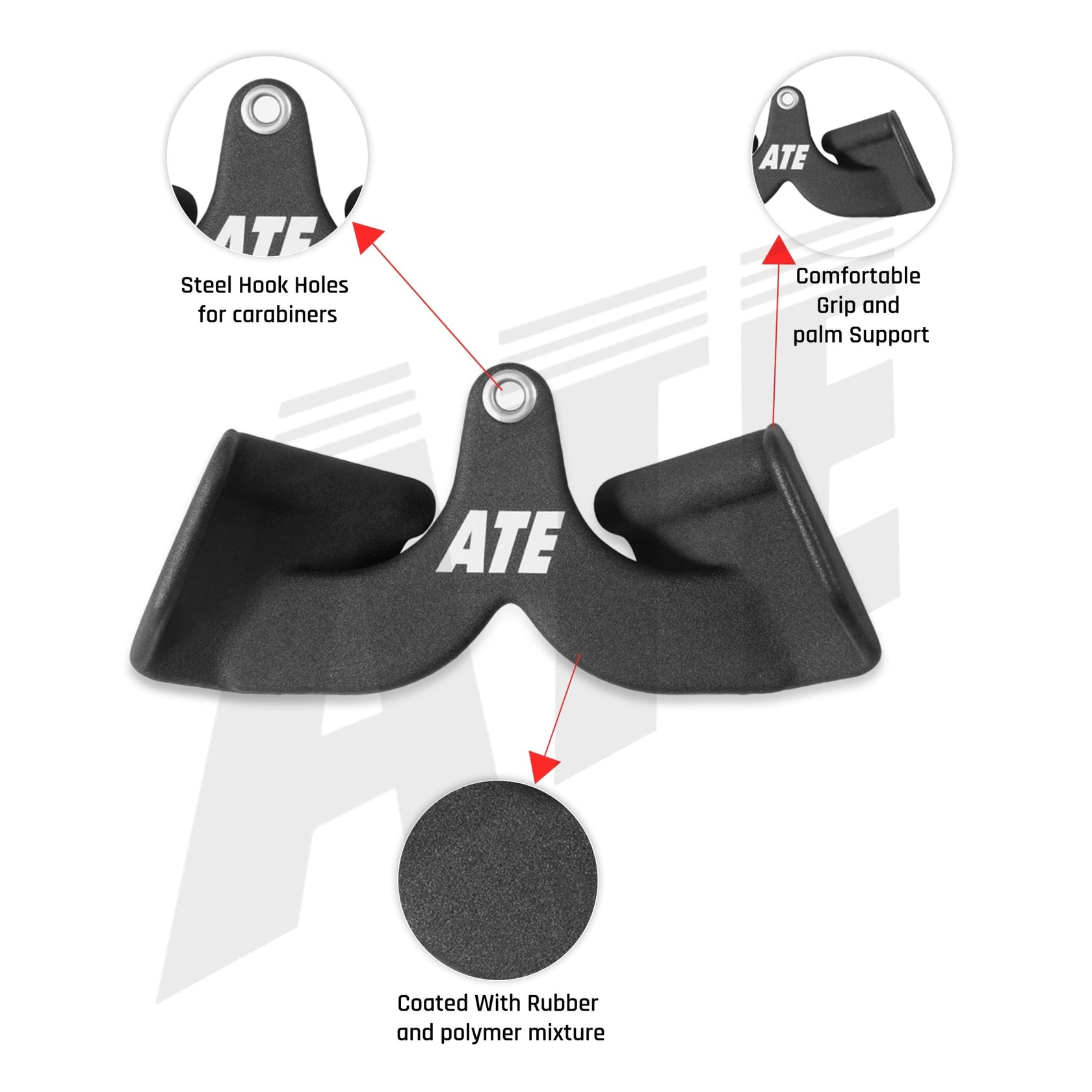 Mag Grip Handle Set for Lat Pulldown/Functional Trainer – ATEONLINESHOP